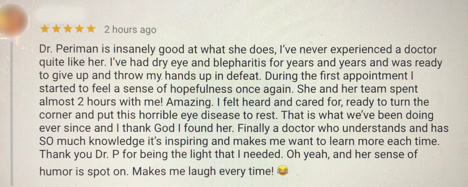 Laura Periman, M.D. - Dry Eye Master & Ocular Surface Disease Expert