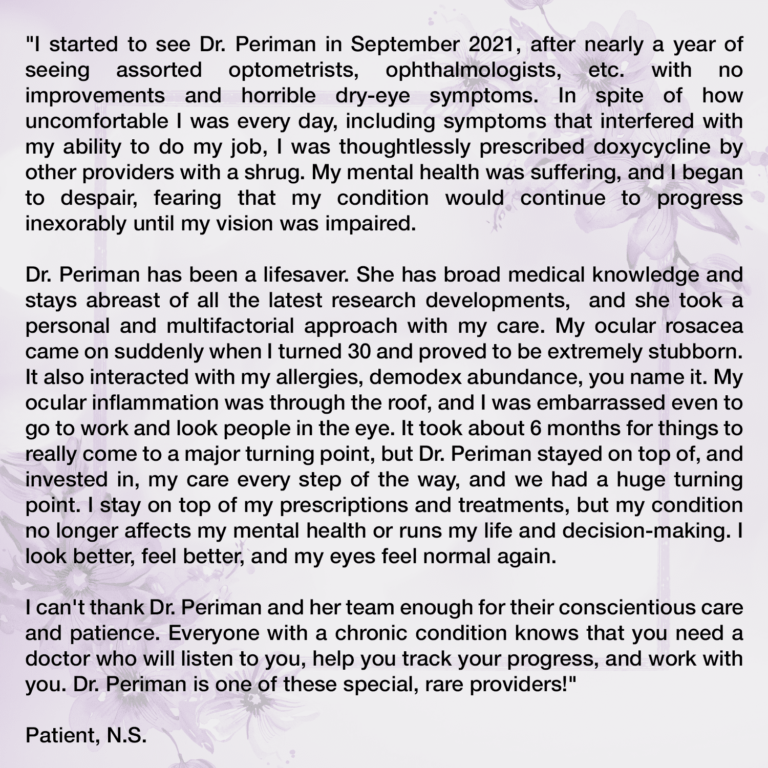 Laura Periman, M.D. - Dry Eye Master & Ocular Surface Disease Expert